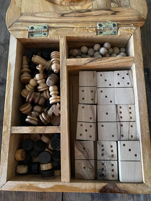 Vintage Handmade Wooden Games Compendium - Grace Jenkins Home