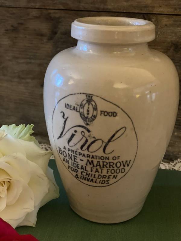 Vintage Virol Stoneware Jar - Grace Jenkins Home